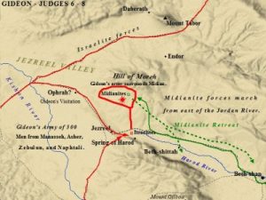 04 Gideon campaign maneuvers - Gods War Plan | Best Bible Battles & War ...